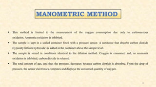 BIOCHEMICAL OXYGEN DEMAND AND CHEMICAL OXYGEN DEMAND | PPTX