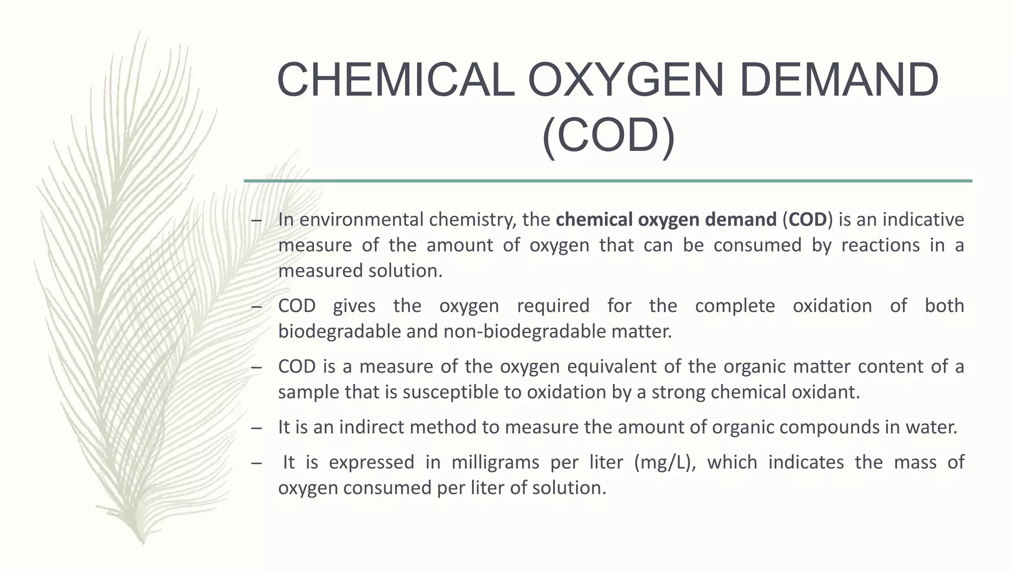 Bod cod do waste water treartment | PPTX