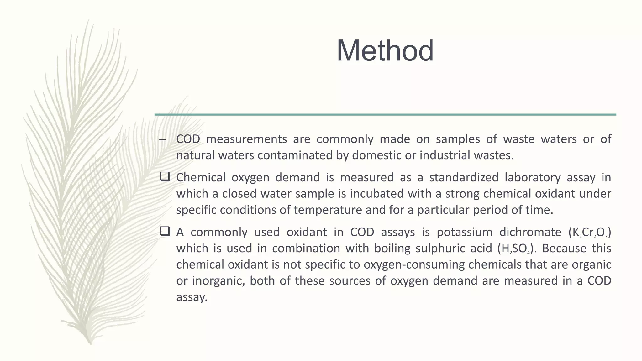 Bod cod do waste water treartment | PPTX