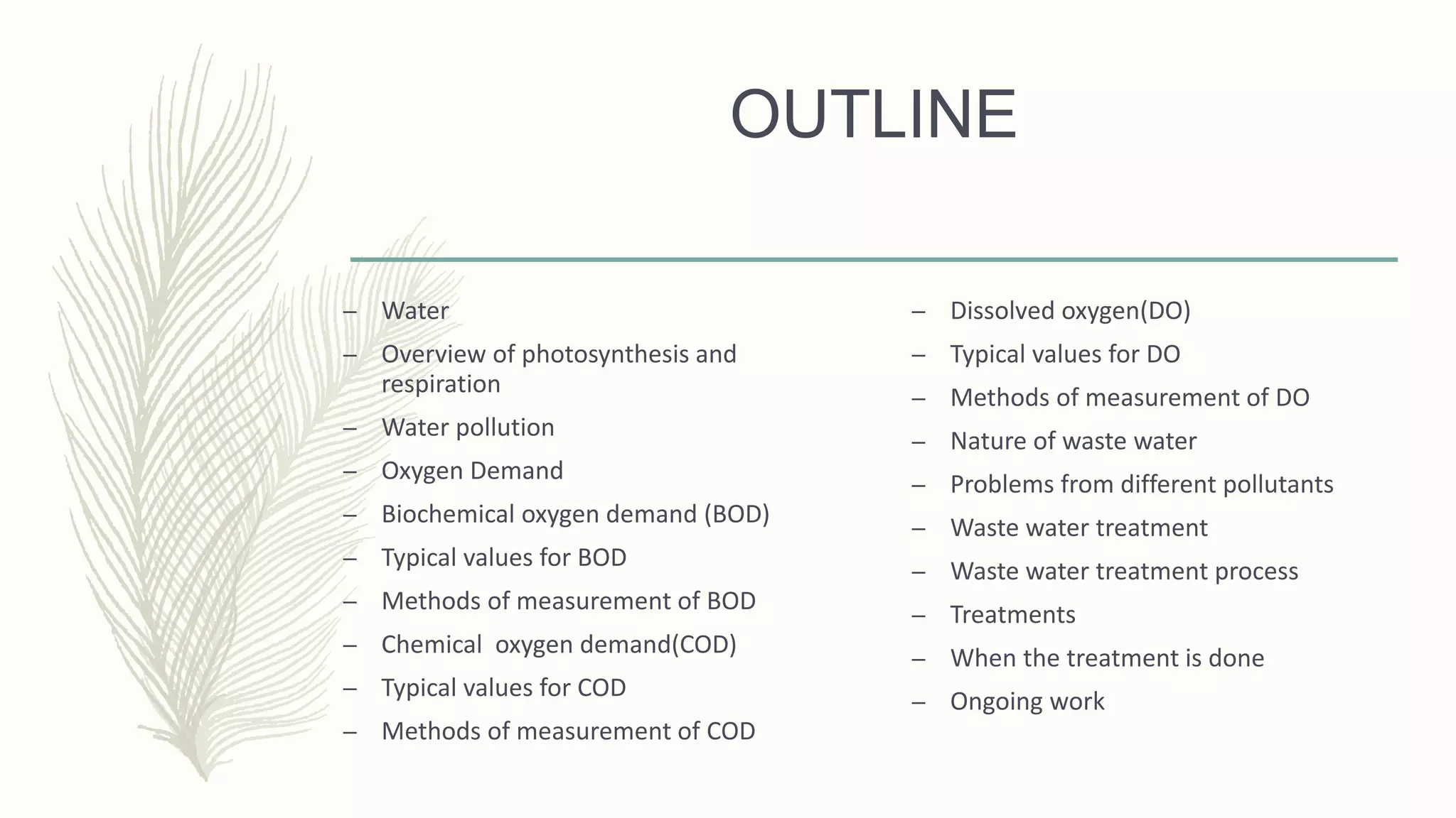 Bod cod do waste water treartment | PPTX