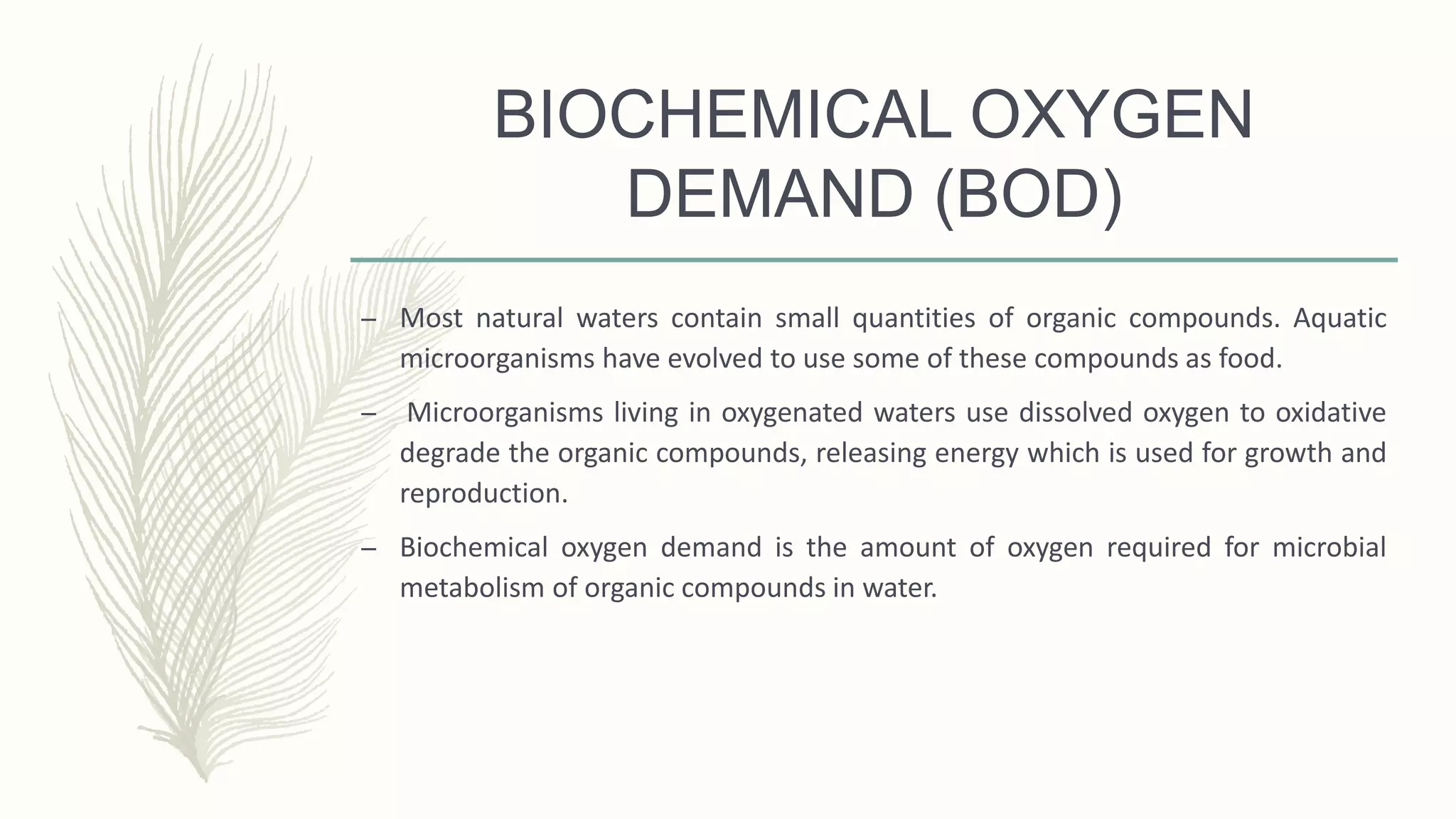 Bod cod do waste water treartment | PPTX