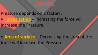 Physics "pressure" class 7 | PPTX