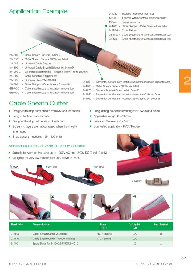 Boddingtons Electrical Cable Preparation Tools | PDF | Woodworking ...