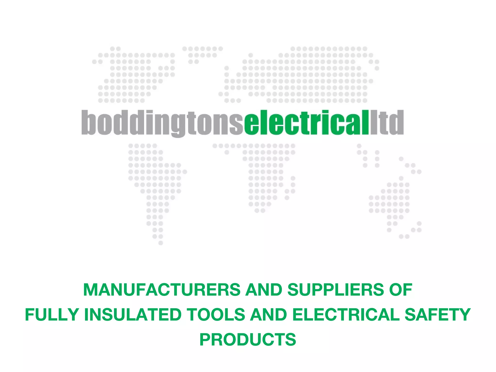 Boddingtons Electrical Cable Jointing Tools & Safety Eqpt | PPT
