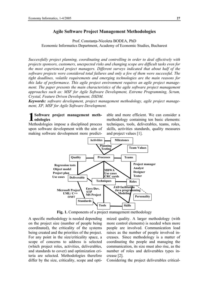 Agile - Agile Software Project Management Methodologies | PDF