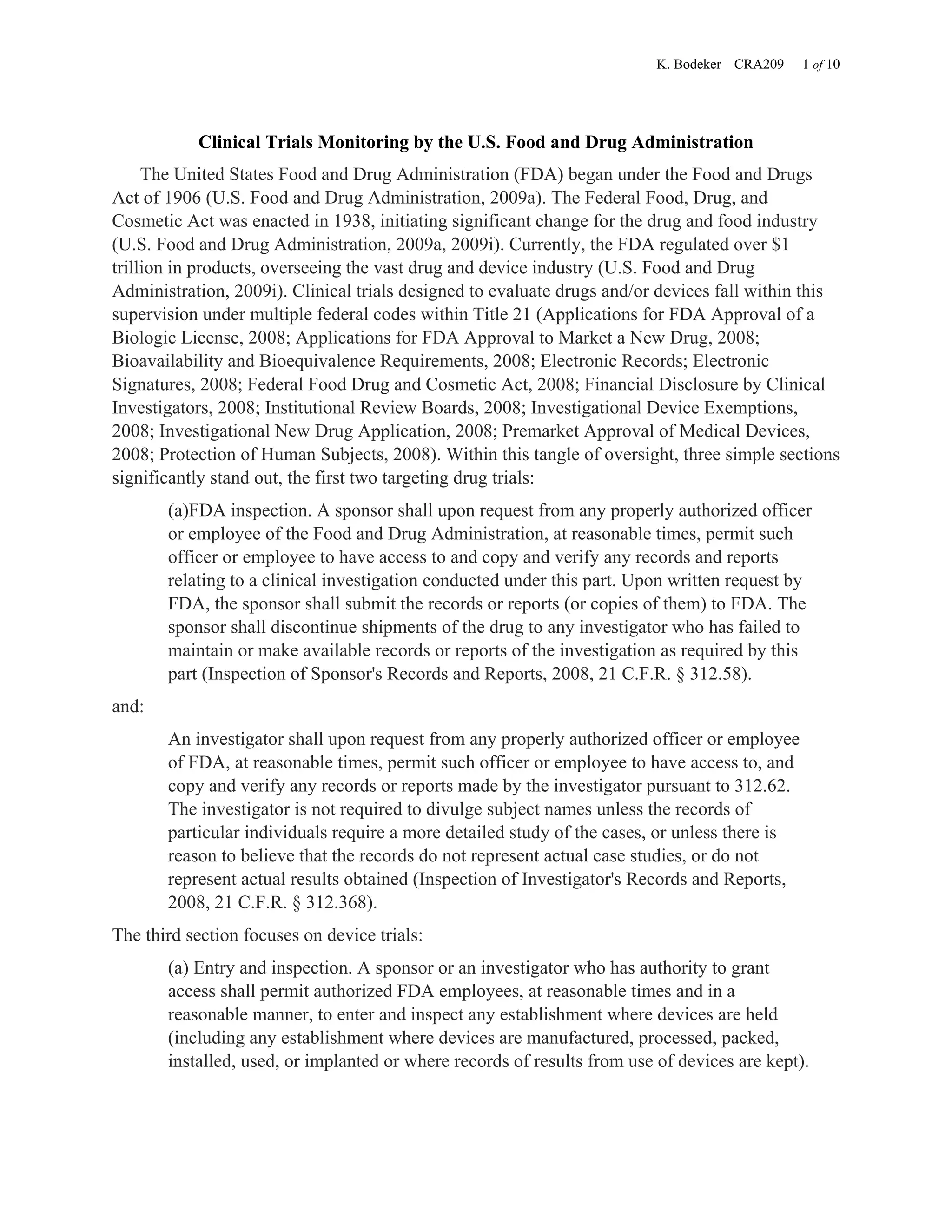 Clinical Trials Monitoring | PDF