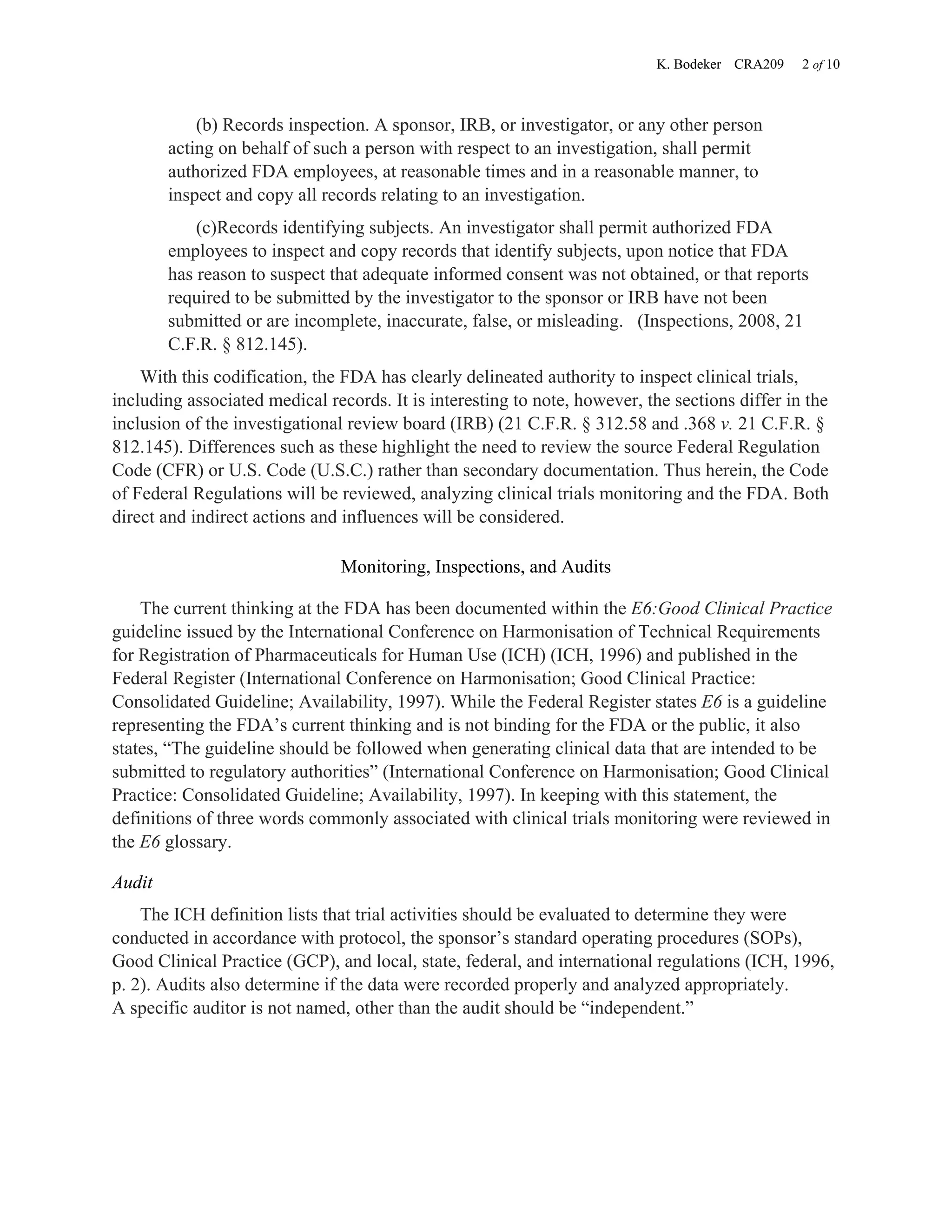 Clinical Trials Monitoring | PDF