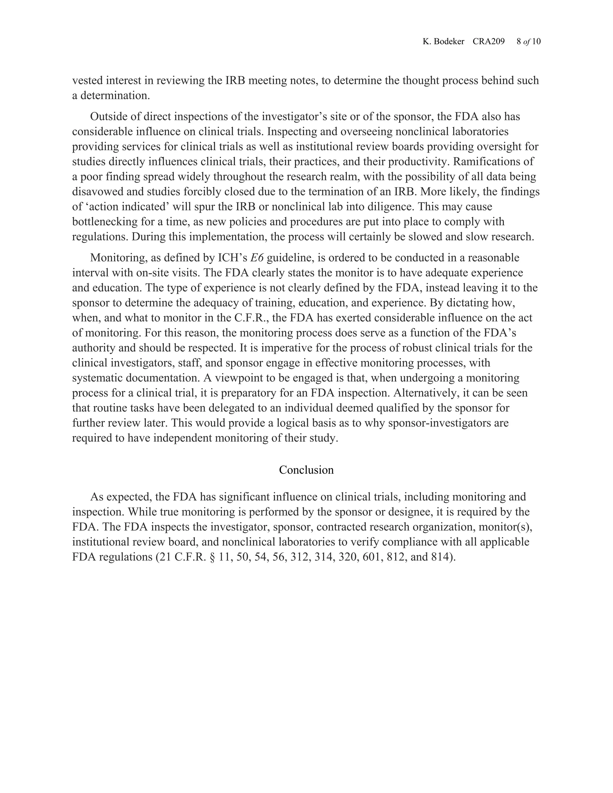 Clinical Trials Monitoring | PDF