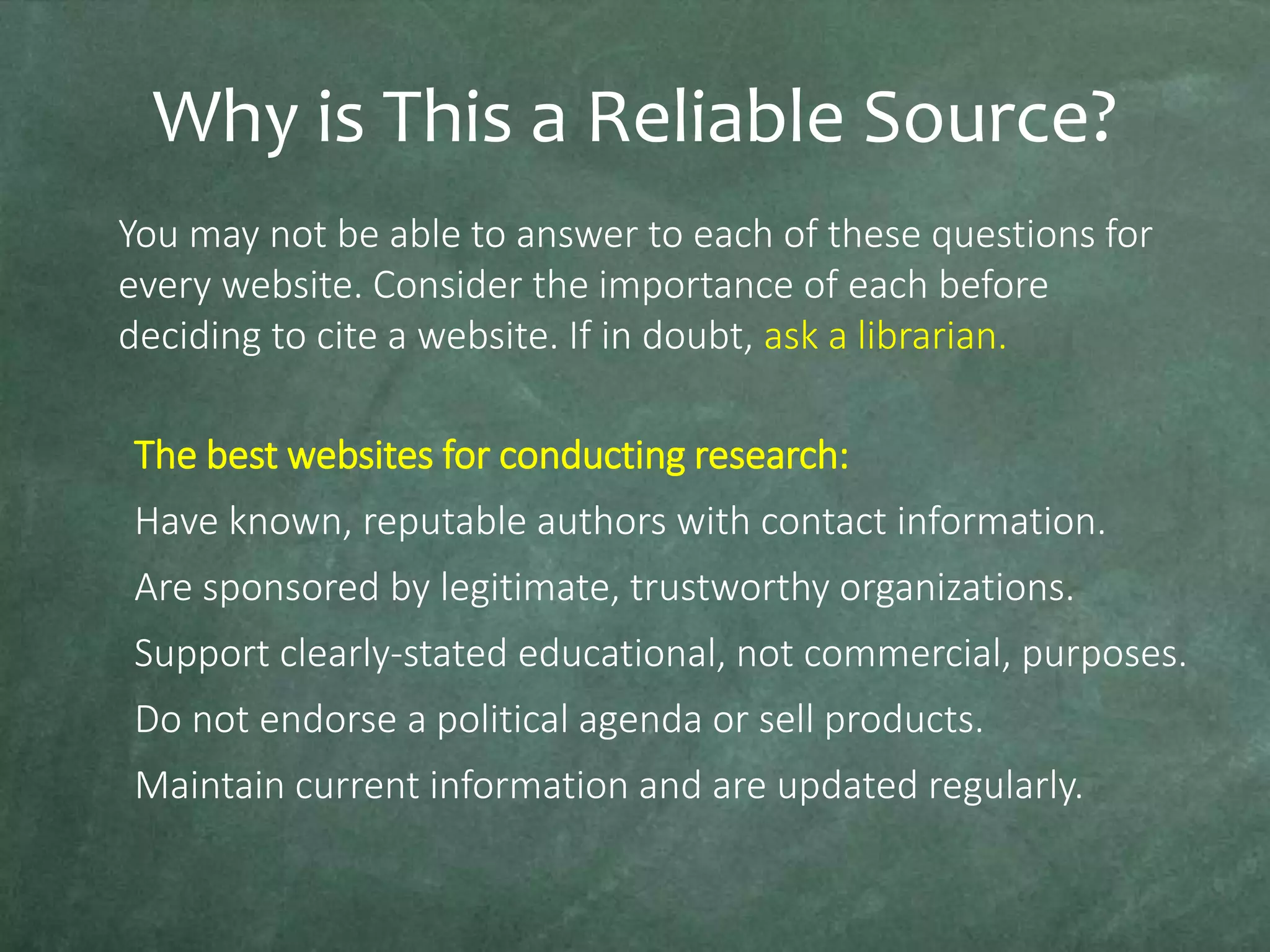 Evaluating Sources | PPT