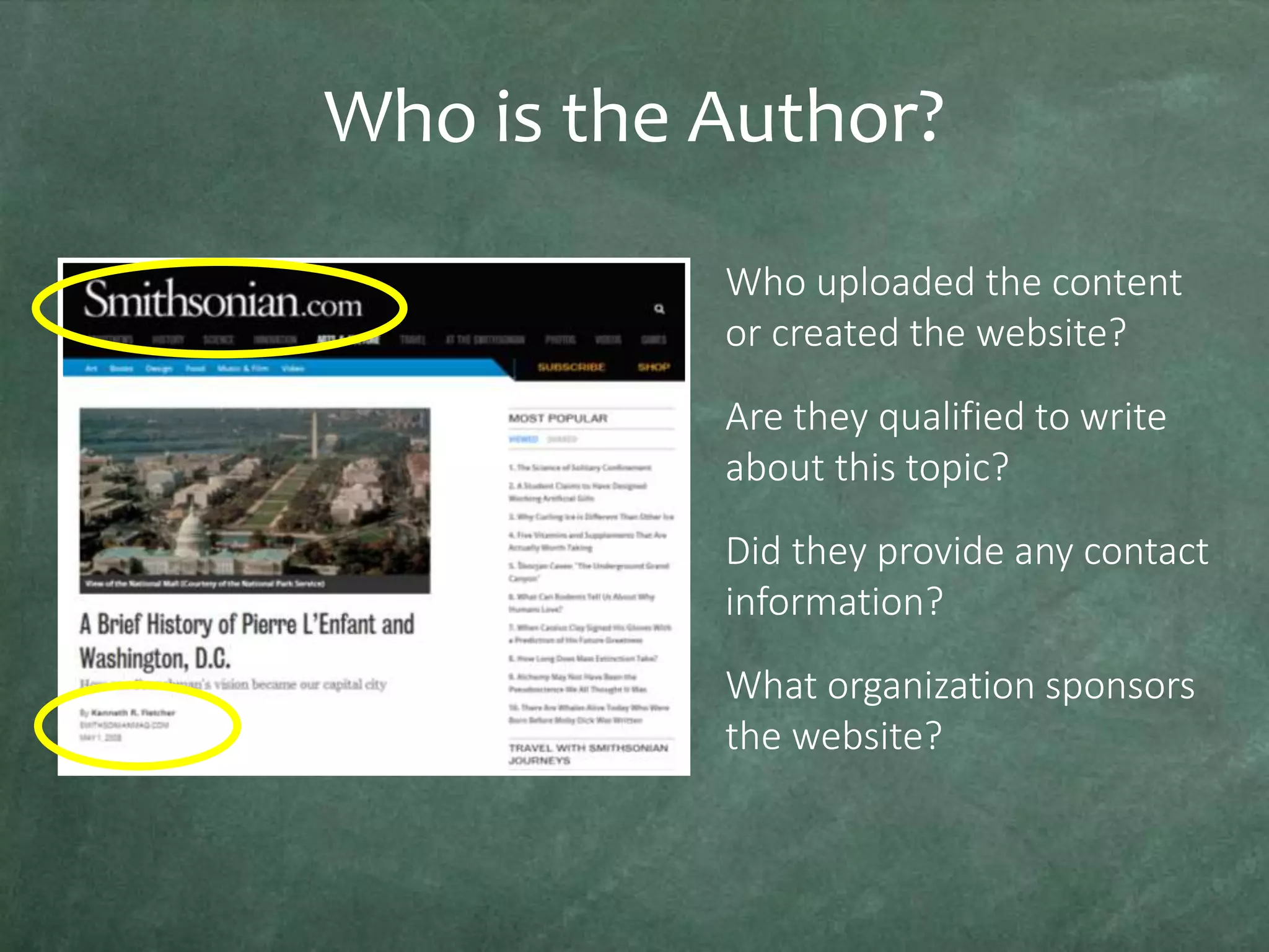 Evaluating Sources | PPT