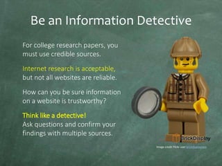 Evaluating Sources | PPT