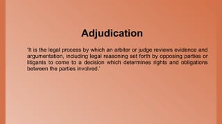 Bodenheimer and the theories of adjudication | PPTX
