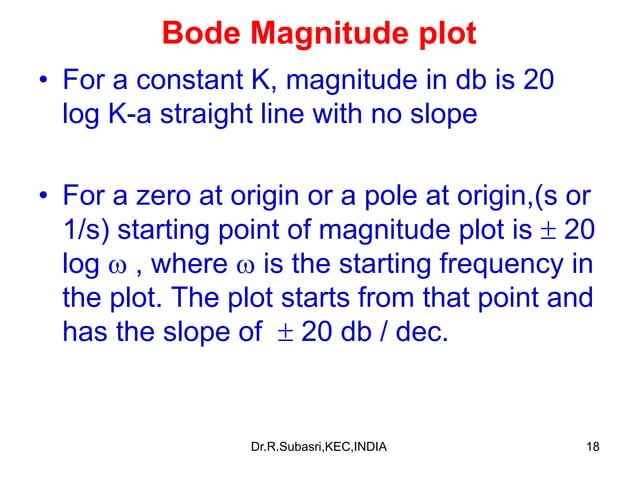 Bode plot | PPT