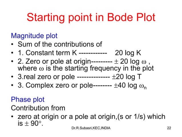 Bode plot | PPT