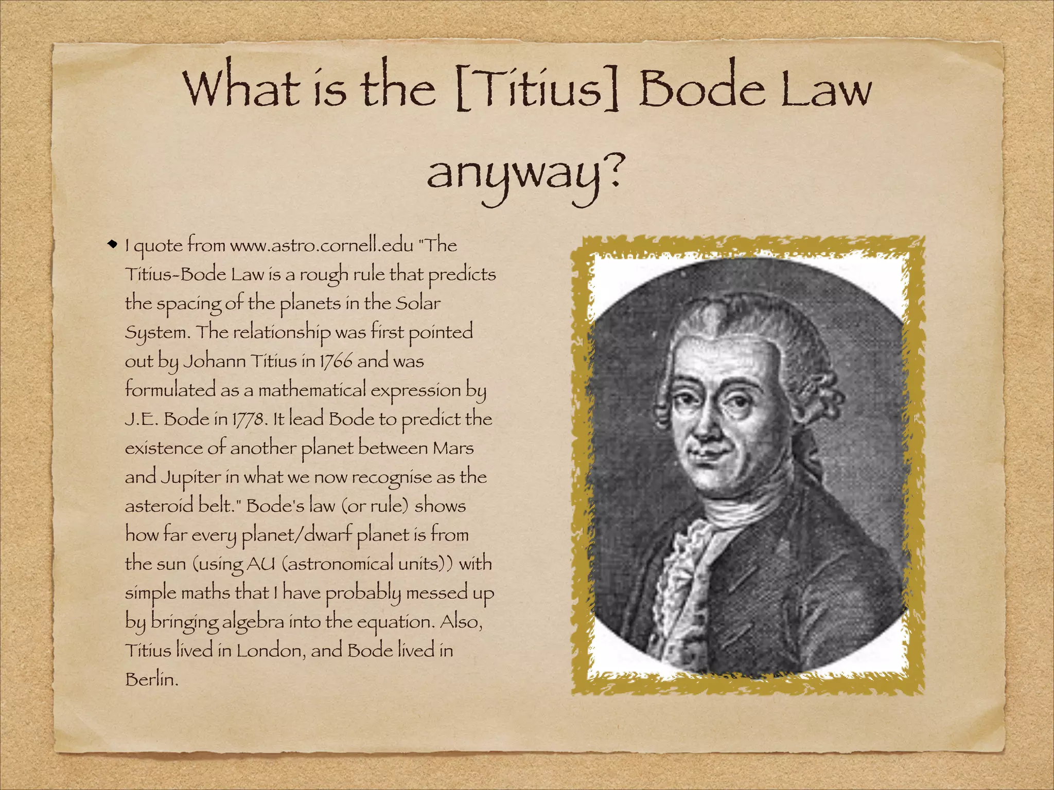 Bode's law | PDF