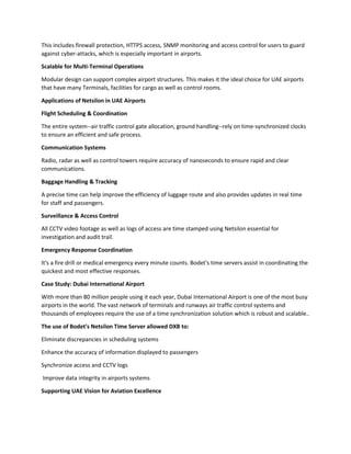 Bodet - Netsilon Time Server Solutions for UAE Airports.pdf
