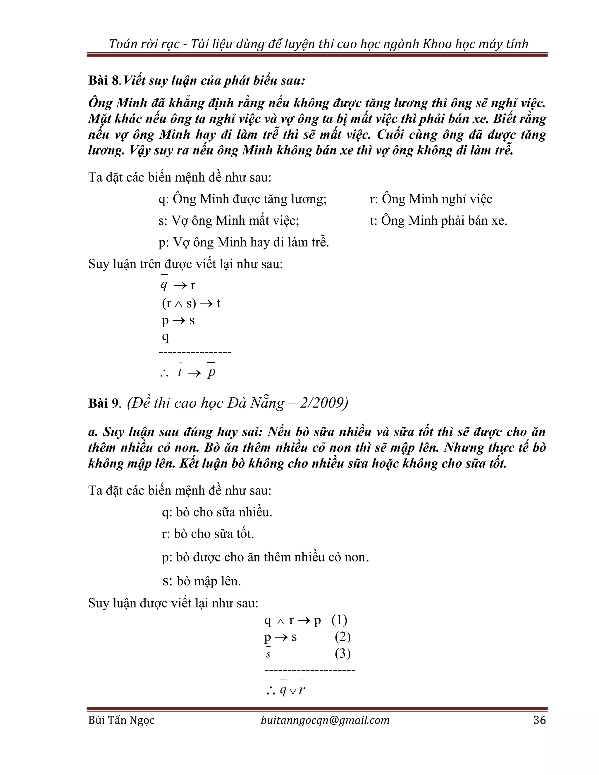 Bo de toan roi rac (on thi cao hoc khmt) | PDF