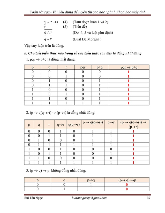 Bo de toan roi rac (on thi cao hoc khmt) | PDF