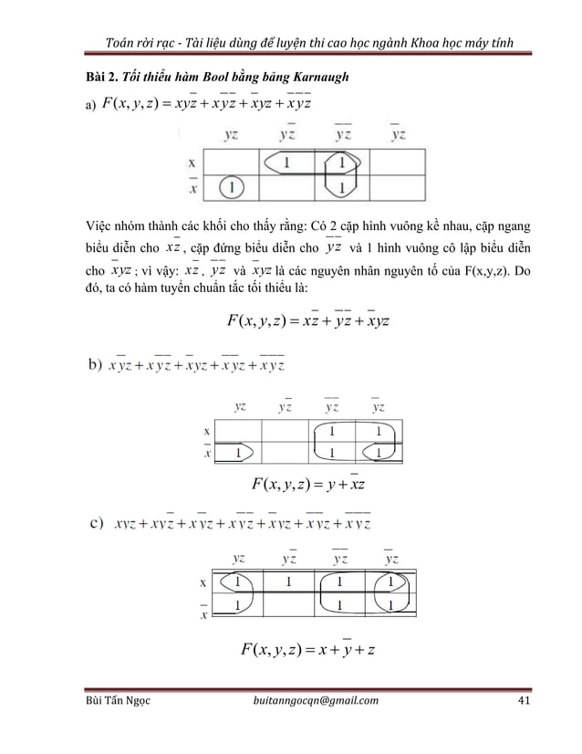 Bo de toan roi rac (on thi cao hoc khmt) | PDF
