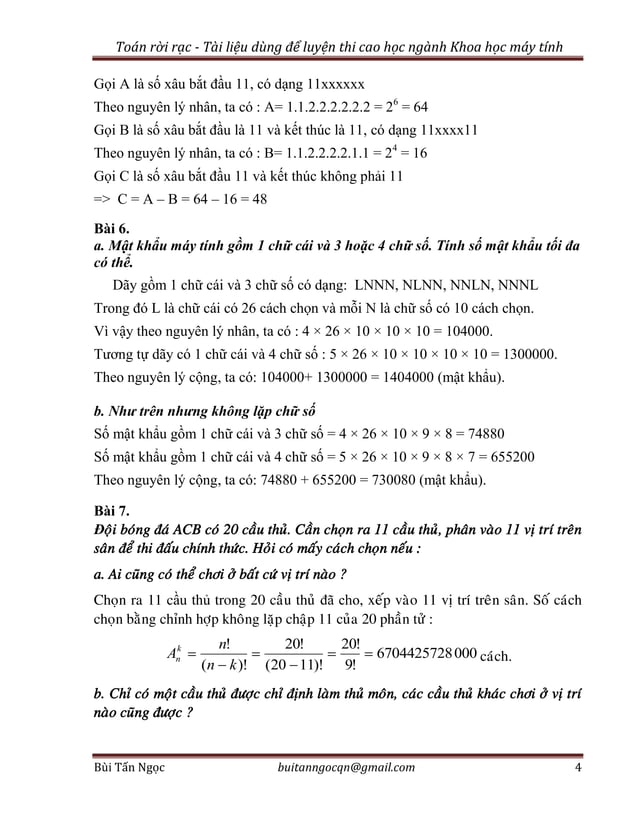 Bo de toan roi rac (on thi cao hoc khmt) | PDF