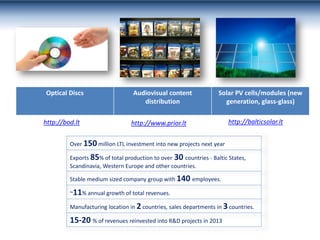 Bod group ppt 2013 | PDF
