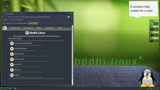 Bodhi Linux introduction. Lets see how it looks? | PPT