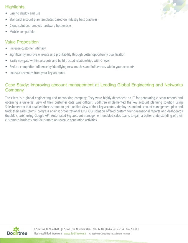 Bodhtree key account_planning_solution | PDF