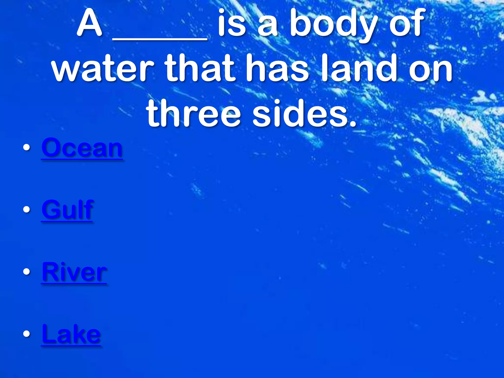 Bodies of Water | PPTX