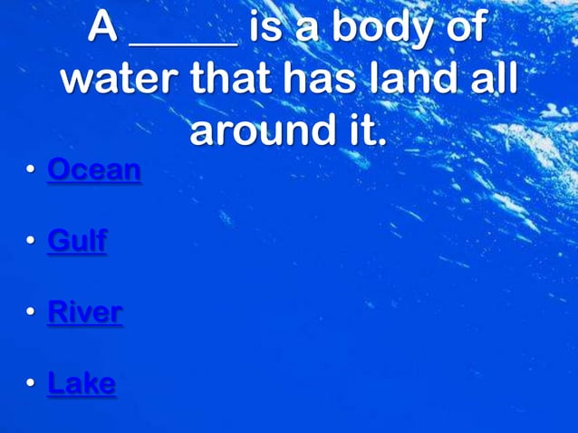 Bodies of Water | PPTX