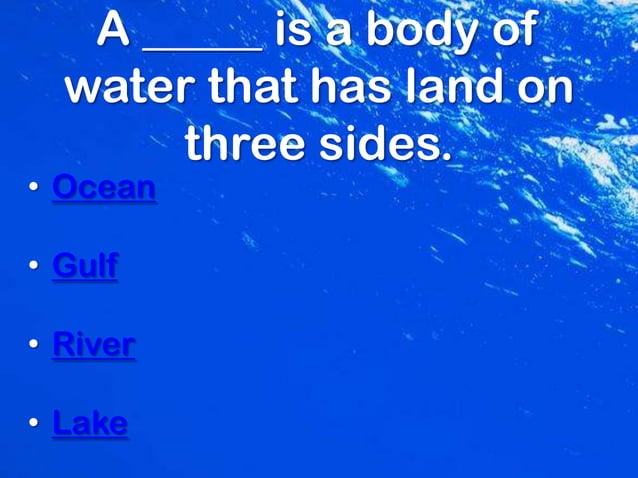 Bodies of Water | PPTX