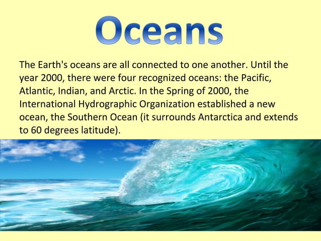 Bodies of water | PPT | Geography | Science