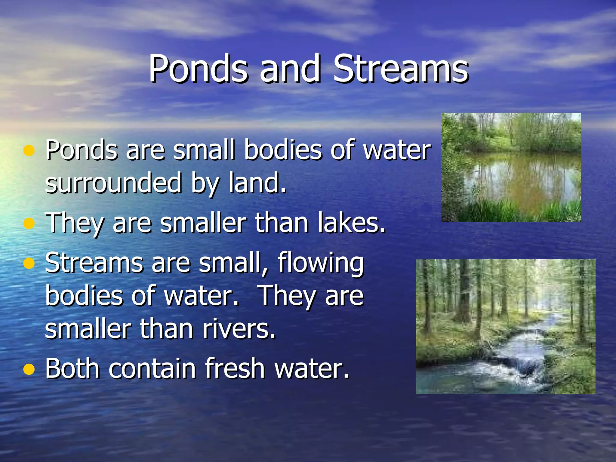 Bodies of water | PPT