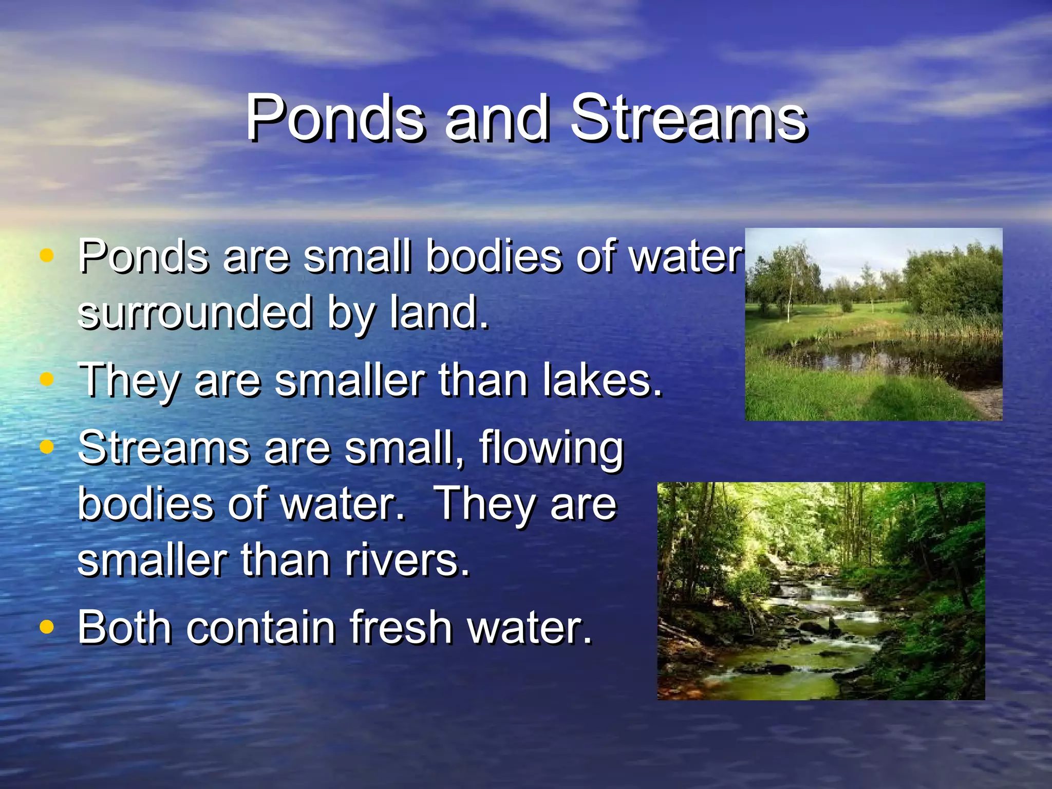 Bodies of water | PPT