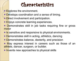 Bodily kinesthetic intelligence | PPT