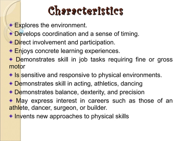 Bodily kinesthetic intelligence | PPT