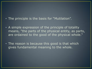 Bodily integrity; Principle of Totality; Plastic Surgery | PPTX