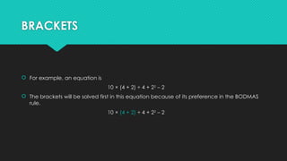 BODMAS.pptx description of BODMAS for school kids | PPTX