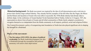 Bodo movement | PPTX