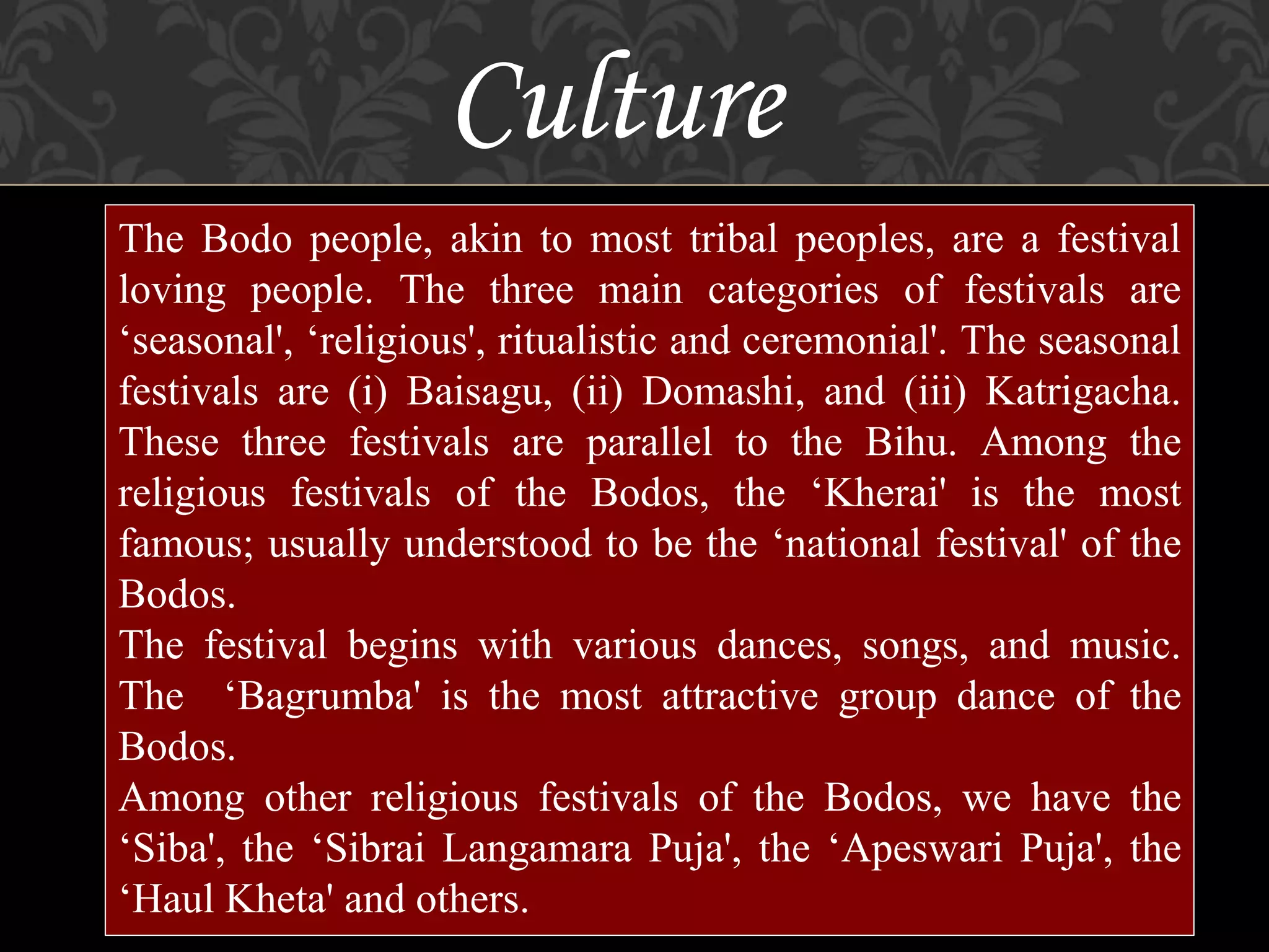 A study of the local tribes of Assam - Bodo under ISA by the students ...