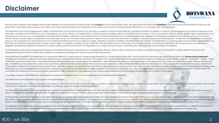 Botswana Diamonds plc Corporate Presentation Jan 2026 | PDF