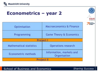 Econometrics and Operations Research | PPT