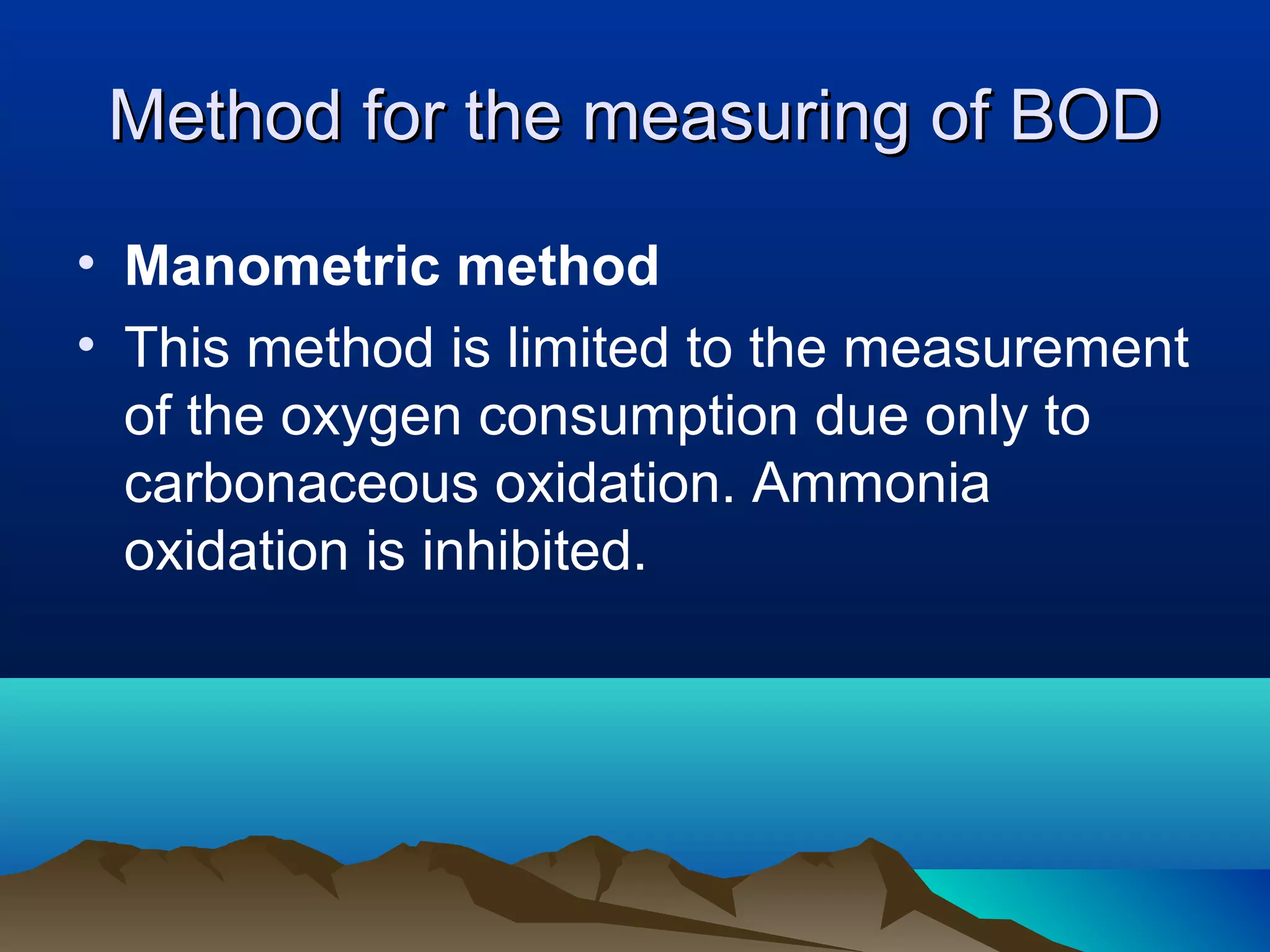 BIOLOGICAL OXYGEN DEMAND | PPT