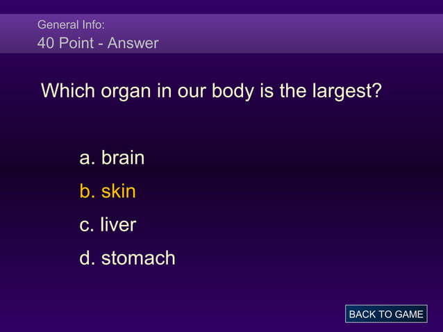 Body.systems jeopardy i. pre lim | PPT