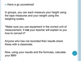 Body Mass Index Main Activity | PPT