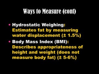 Body composition3 | PPT