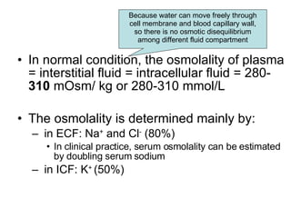 Body Fluid And Electrolyte Balance | PPT