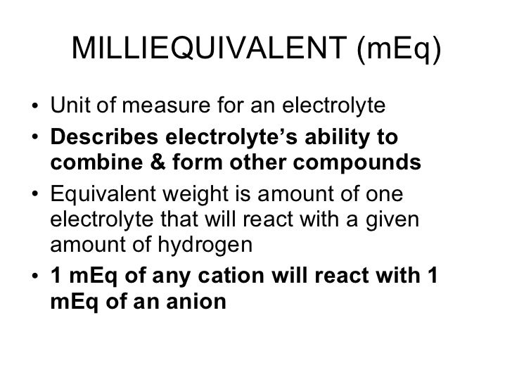 Body Fluid And Electrolyte Balance