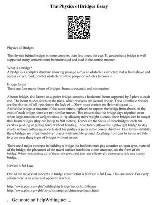 Body - How To Write An Essay - LibGuides At University O | PDF