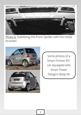 Body kit Smart Fortwo 451 User Manual | PDF