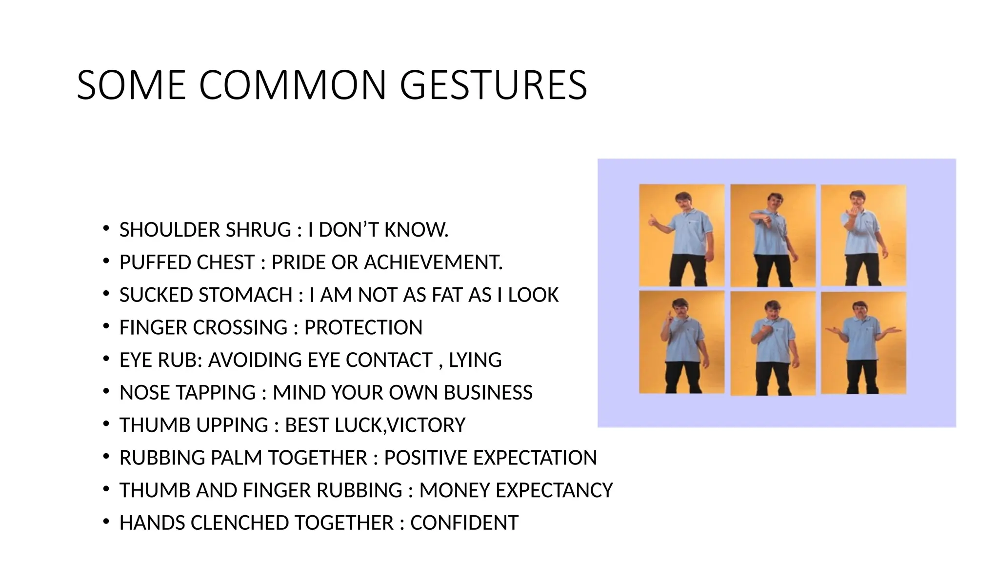 Importance of Body-Language & Gestures & Postures | PPT
